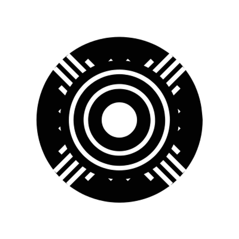 Free Circular Design Element Line Art Icon - Mediamodifier
