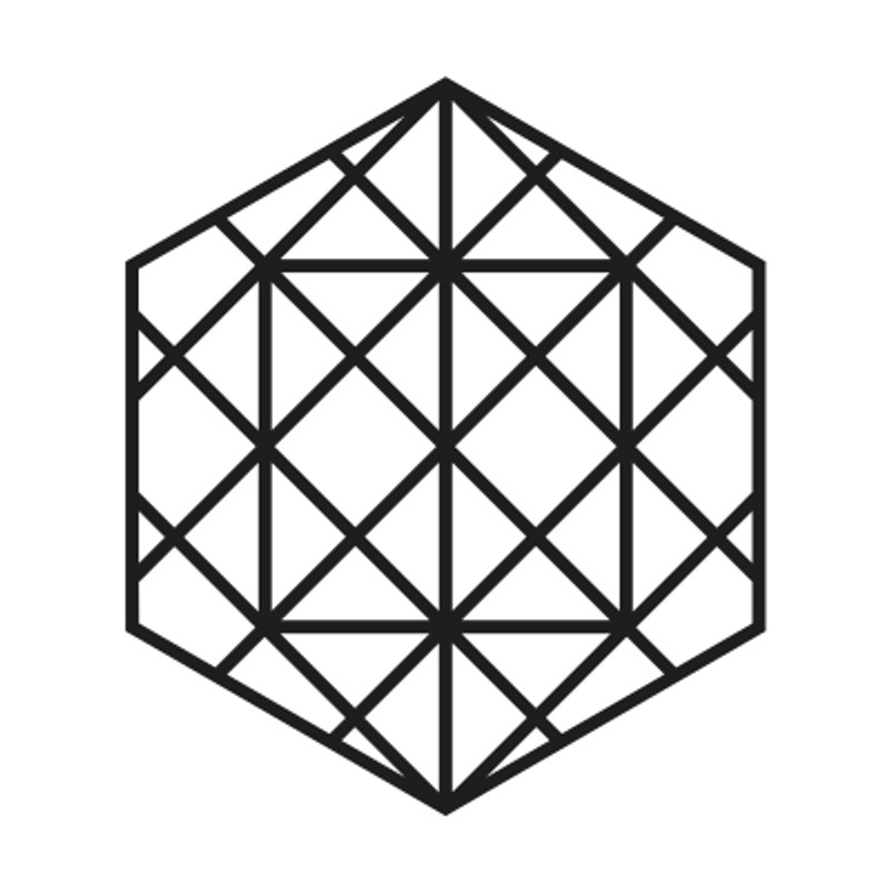 Free Hexagonal Design Element Line Art Icon - Mediamodifier
