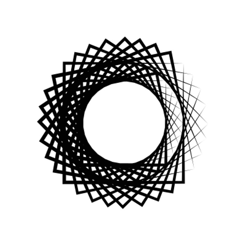 Free Circular Design Element Line Art Icon - Mediamodifier