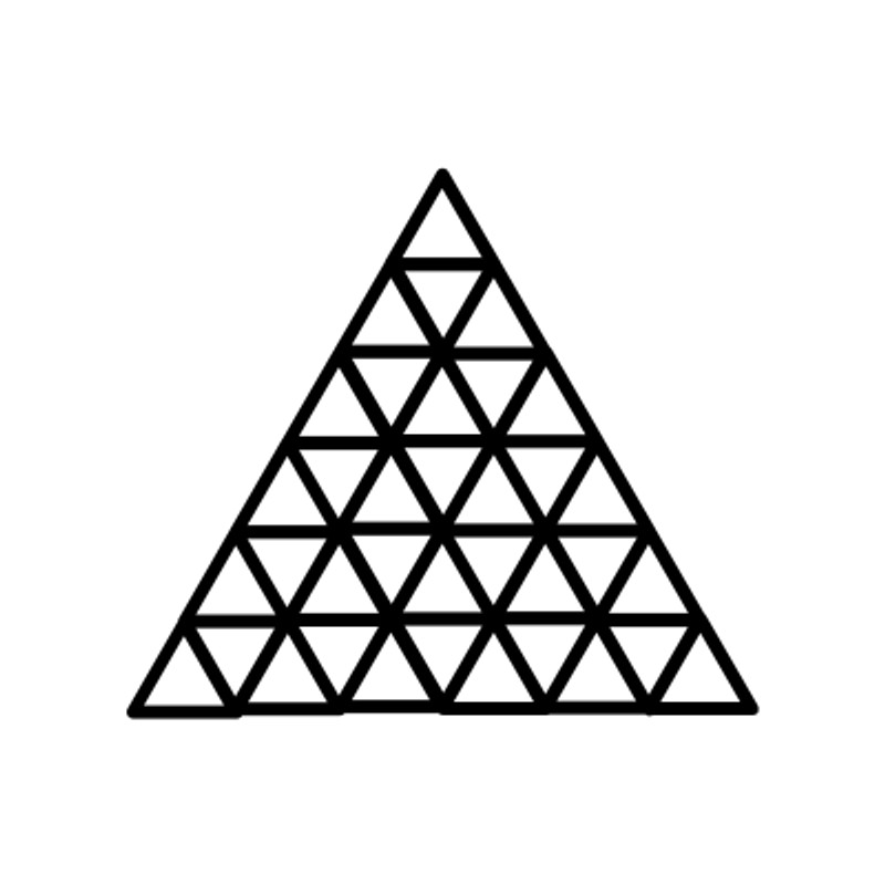 Free Triangle Design Element Line Art Icon - Mediamodifier