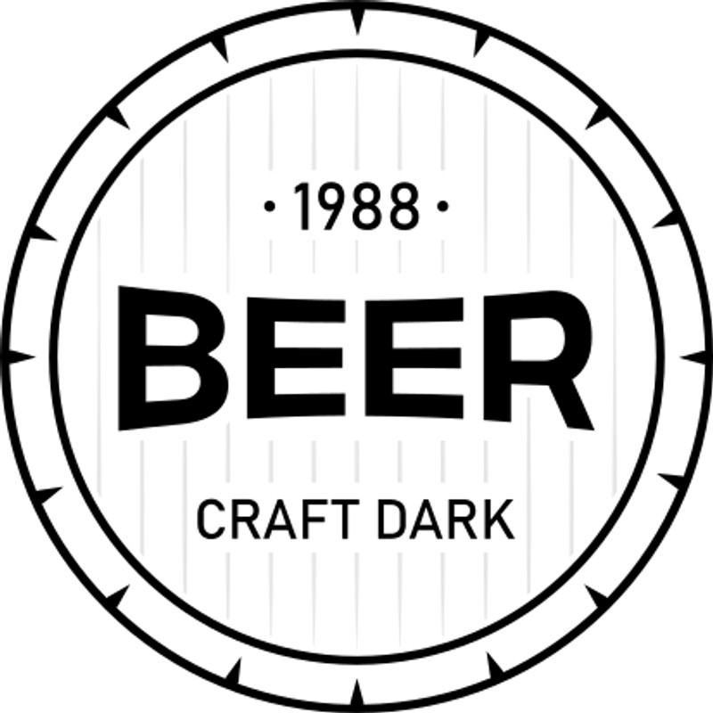 Free Classic Beer Can Packaging SVG Vector Logo - Mediamodifier