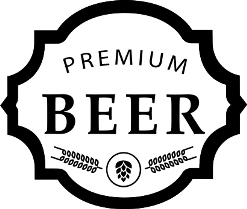 Free Premium Beer Can Packaging SVG Vector Logo Design - Mediamodifier