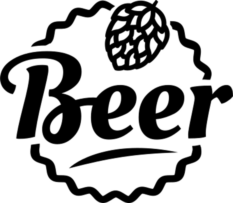 Free Simple Beer Can Packaging SVG Vector Logo - Mediamodifier