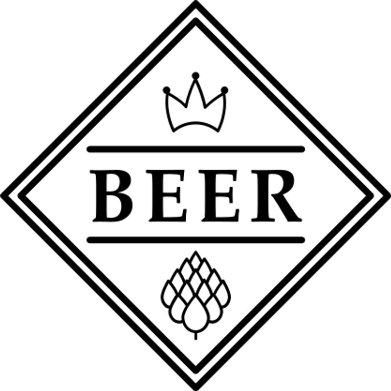 Free MInimalistic Beer Can Packaging SVG Vector Logo - Mediamodifier