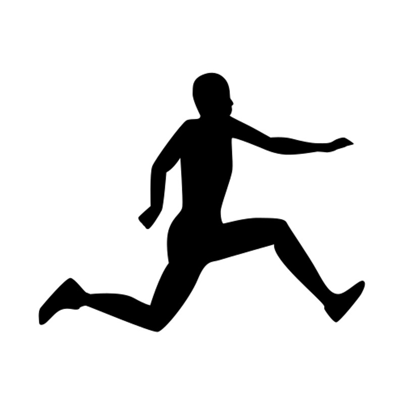 Free Athletics Triple jump Olympic Silhouette SVG Vector Icon ...