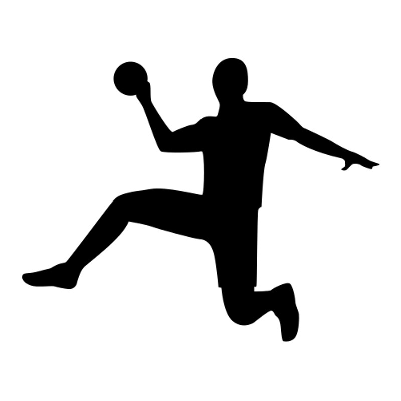 Free Handball Olympic Silhouette SVG Icon - Mediamodifier