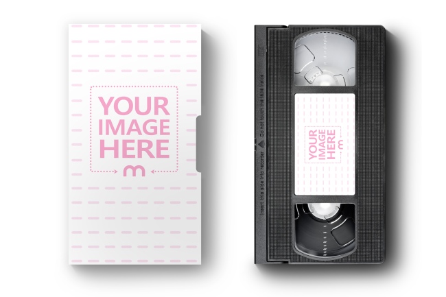 VHS Cassette And Paper Case Mockup Generator Mediamodifier