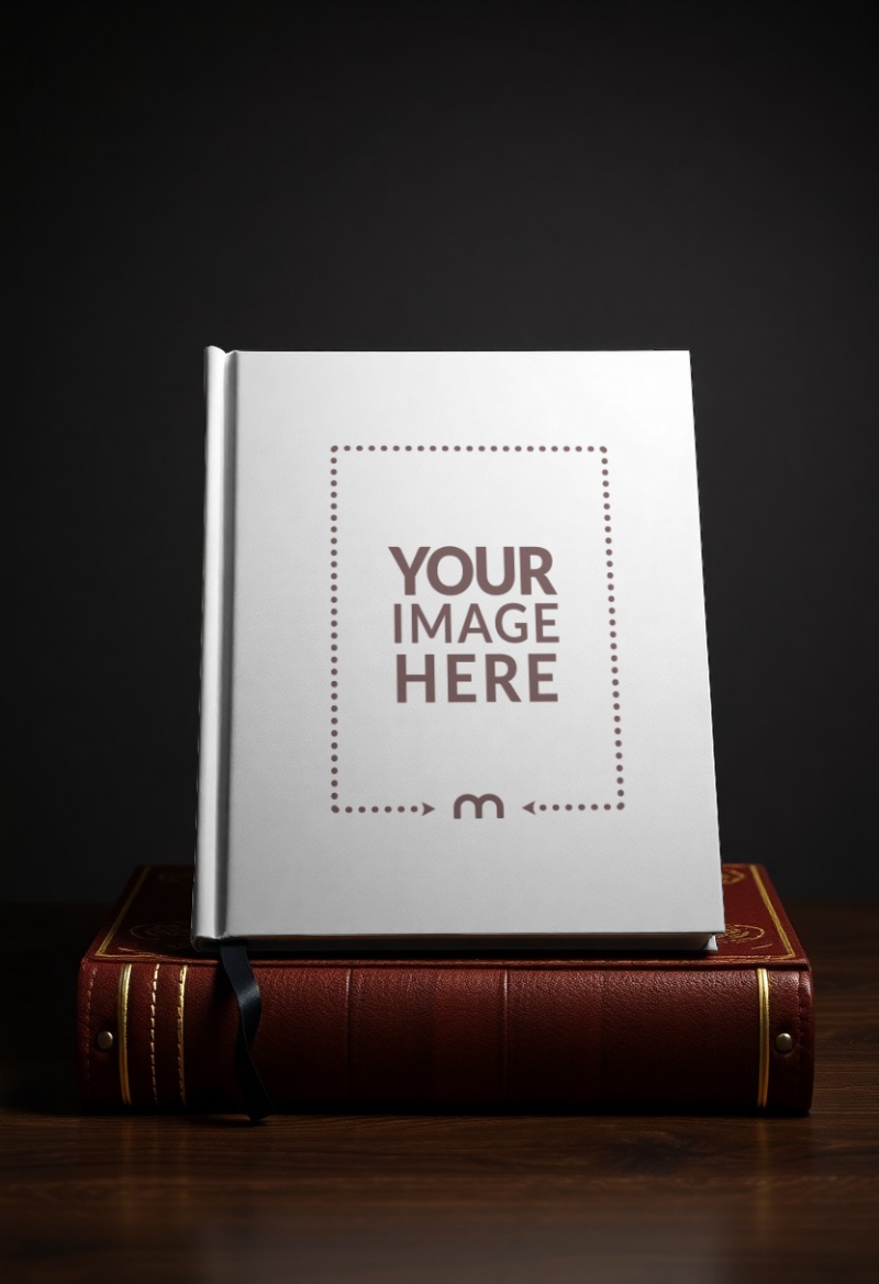 Book Cover Mockup for Vintage Editions and Old Book Showcase ...
